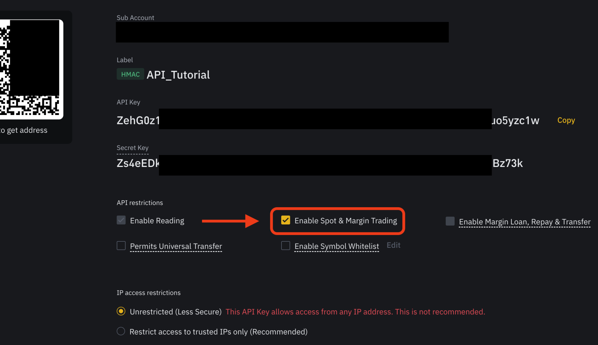 API Keys Creation - qPilot